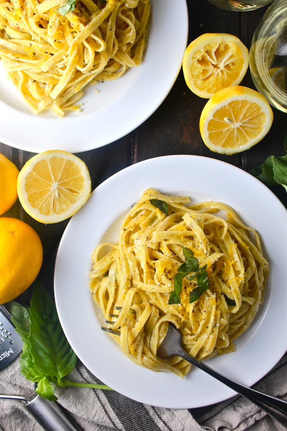 Creamy Lemon Linguine | The Millennial Cook